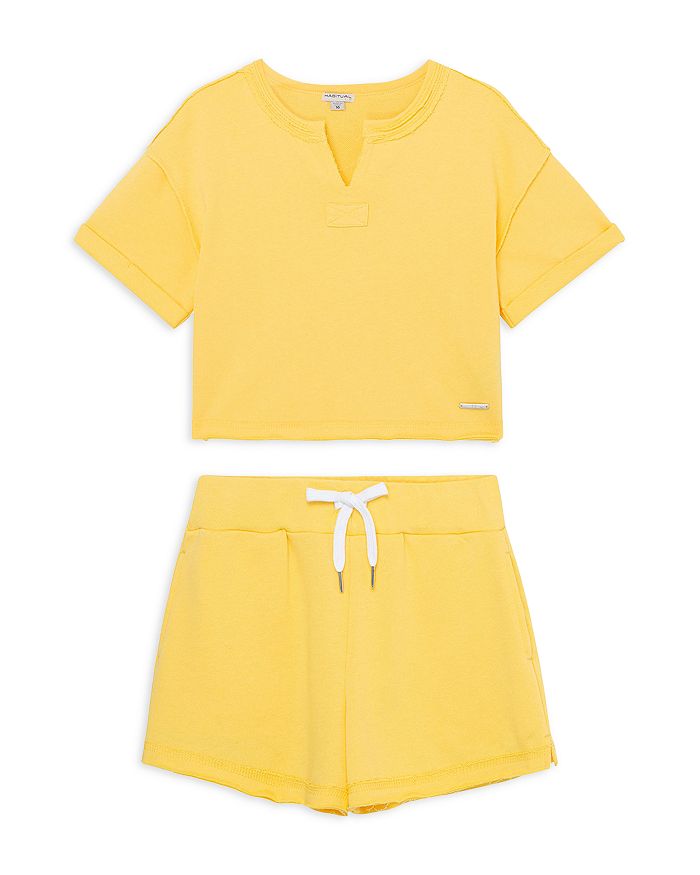 Habitual Kids Girls' Split Neck Top Shorts Set - Big Kid | Bloomingdale's
