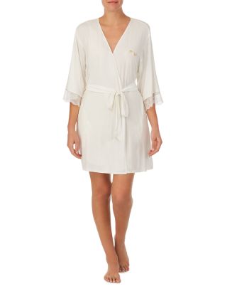 kate spade new york Lace Trim Mrs Robe | Bloomingdale's