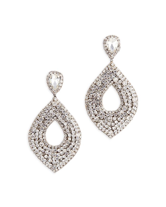 Deepa by Deepa Gurnani Cedani Beaded Mixed Cubic Zirconia Open Drop ...