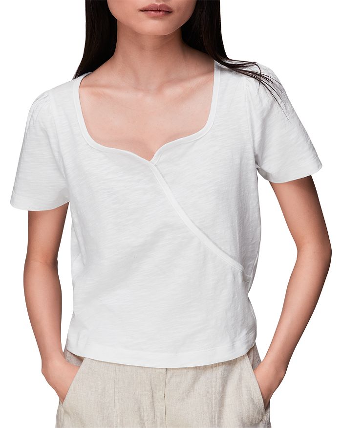 Whistles Faux Wrap Tee | Bloomingdale's