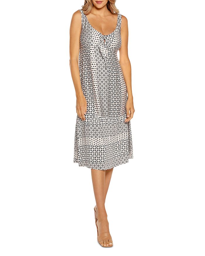Belldini Geometric Print Sleeveless Midi Dress | Bloomingdale's