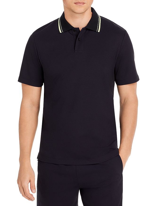 Theory Fowler Relay Jersey Tipped Polo Shirt | Bloomingdale's