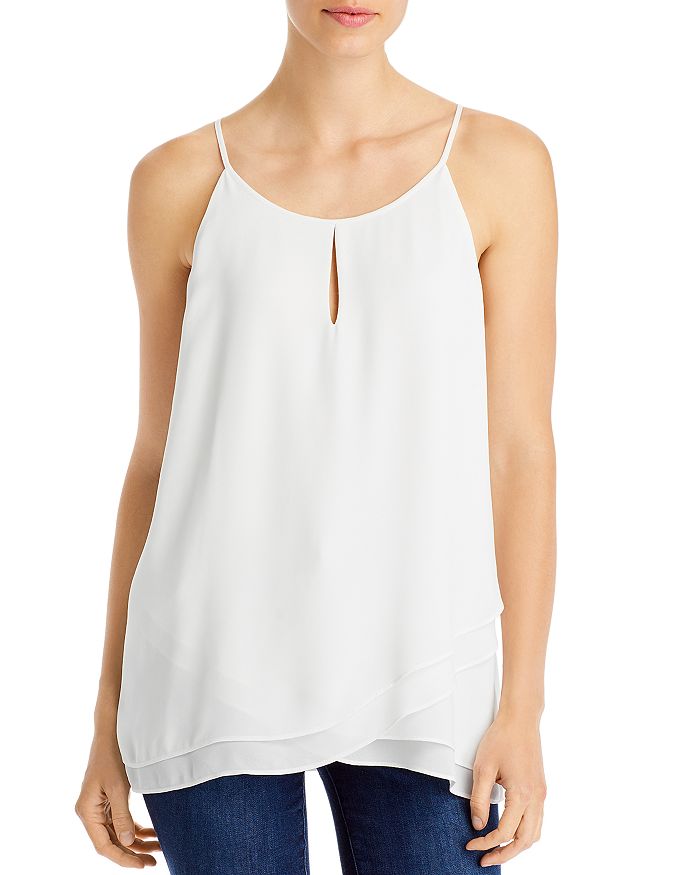 T Tahari Layered Halter Top | Bloomingdale's