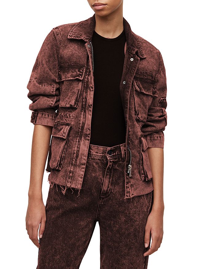 ALLSAINTS Finch Military Denim Jacket | Bloomingdale's