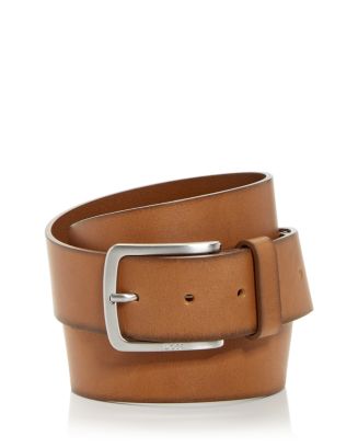 BOSS Hugo Boss Men's Burnished Leather Belt | Bloomingdale's