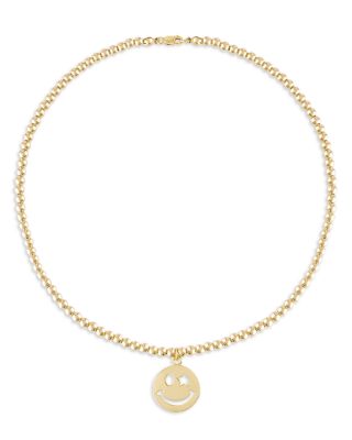 Alexa Leigh Happiness Smiley Face Stretch Pendant Necklace with 4mm ...