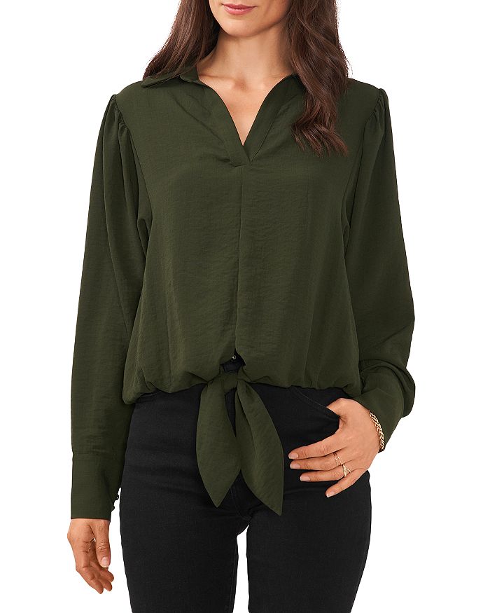 VINCE CAMUTO Tie Front Top | Bloomingdale's