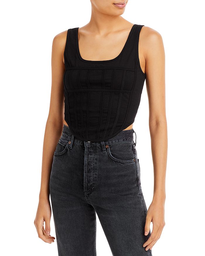 FORE Corset Tank Top | Bloomingdale's