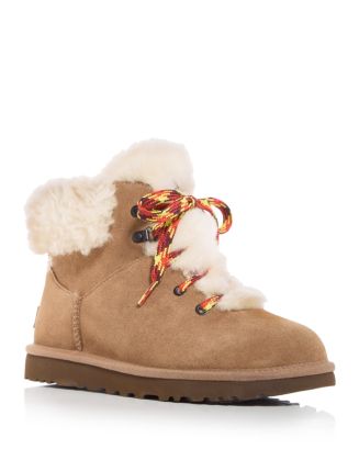 UGG® Women's Classic Mini Alpine Shearling Lined Boots | Bloomingdale's