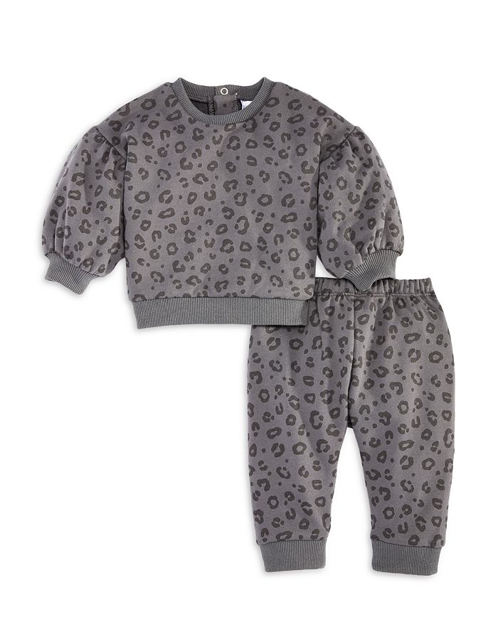 Bloomie's Baby Girls' Leopard Sweatshirt & Jogger Pants Set - Baby ...