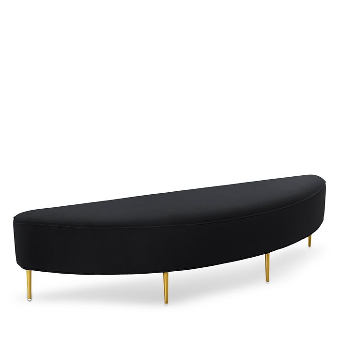 TOV Furniture Bianca Black Velvet King Bench | Bloomingdale's