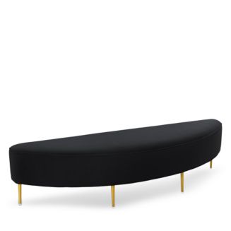 TOV Furniture Bianca Black Velvet Queen Bench | Bloomingdale's
