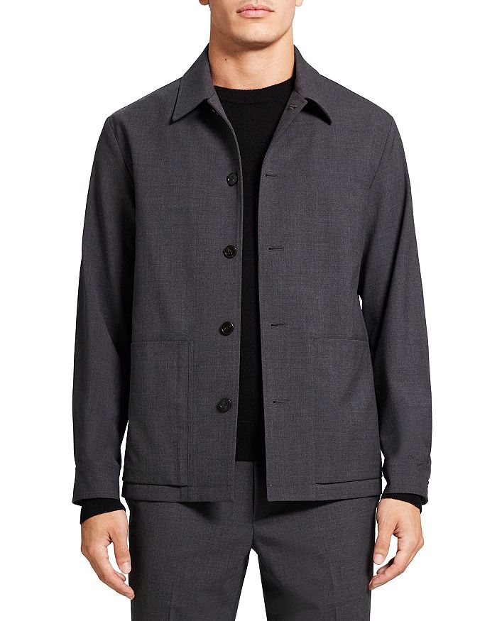 Theory Selk Bonded Wool Chore Jacket | Bloomingdale's