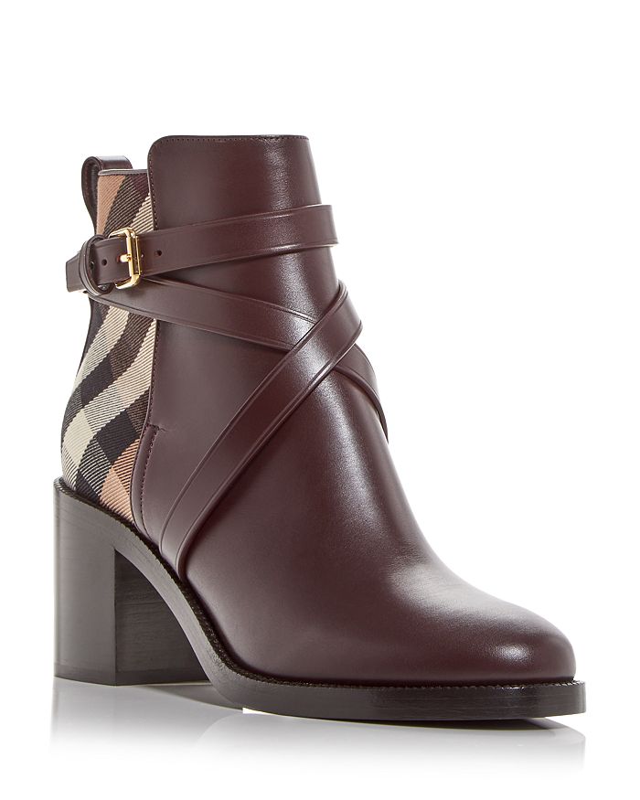 Burberry Women's New Pryle Block Heel Booties | Bloomingdale's