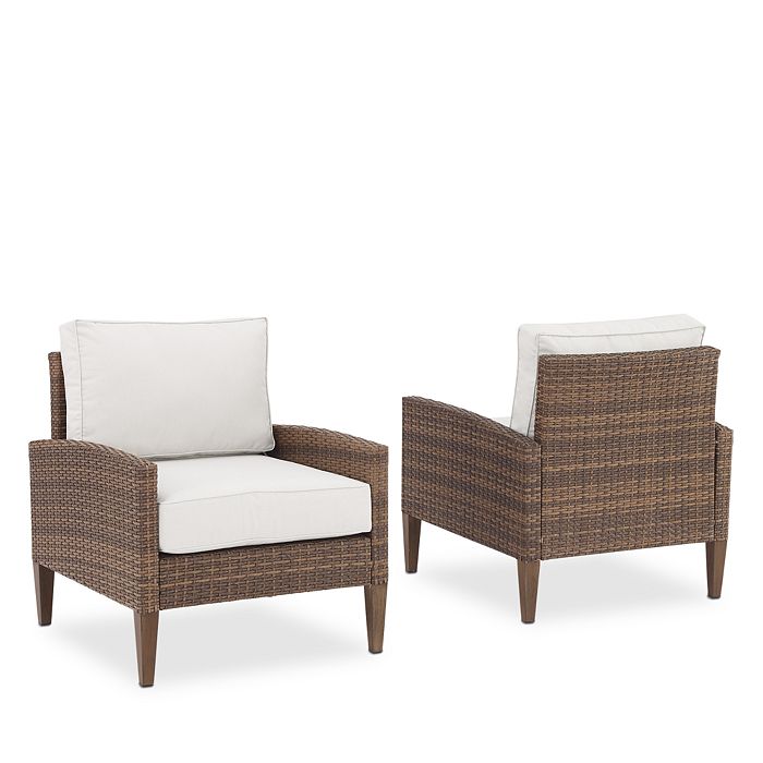 Crosley Sparrow & Wren Capella Outdoor Wicker 2 Piece Chair Set ...