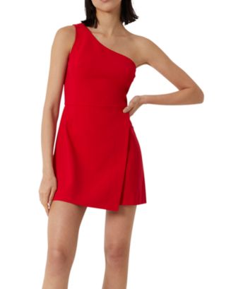 FRENCH CONNECTION Whisper One Shoulder Mini Dress | Bloomingdale's