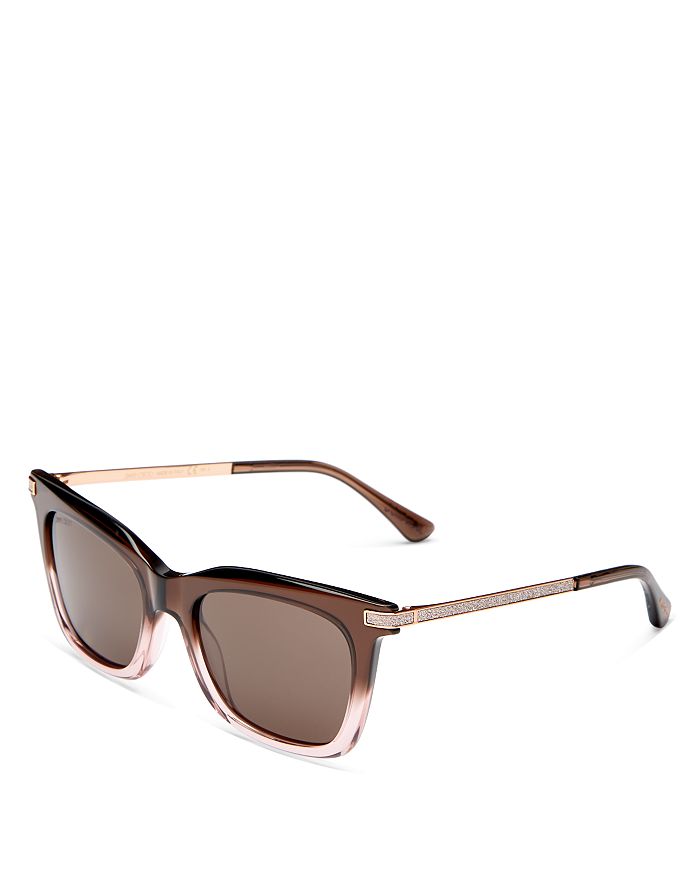 Jimmy Choo Olye Square Sunglasses, 52mm | Bloomingdale's