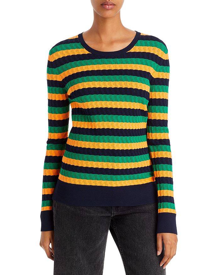 Jason Wu Collection Jason Wu Striped Crewneck Sweater | Bloomingdale's
