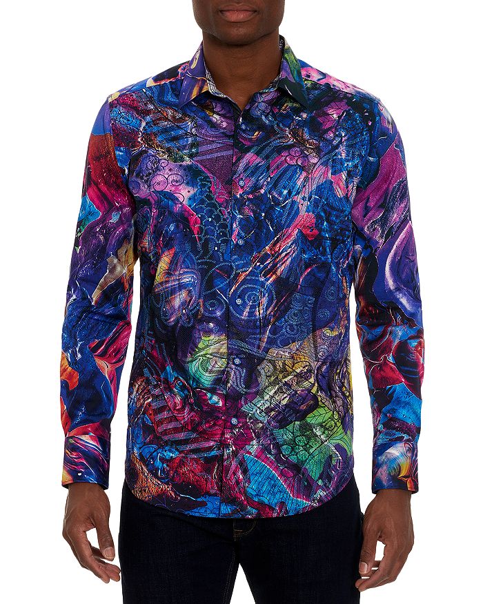 Robert Graham Quasar Printed Woven Long Sleeve Shirt | Bloomingdale's