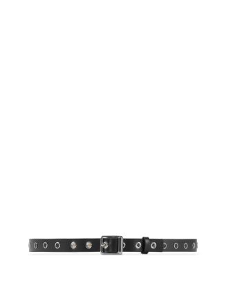 GANNI Eyelet Leather Belt | Bloomingdale's