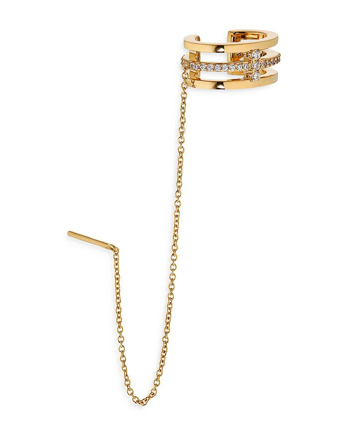 Nadri Cuff with Threader Earring | Bloomingdale's
