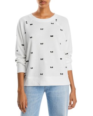 WILDFOX Gordon Bow Print Sweatshirt | Bloomingdale's