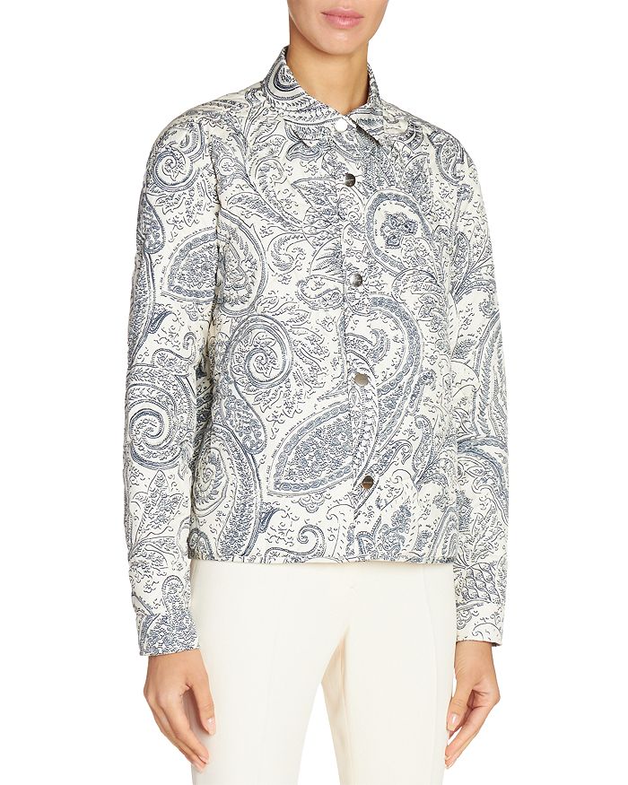 Etro Paisley Print Button Front Jacket | Bloomingdale's