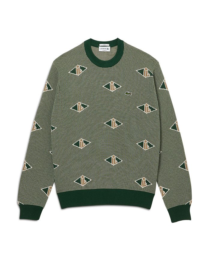 Lacoste Classic Fit Monogram Pattern Sweater | Bloomingdale's