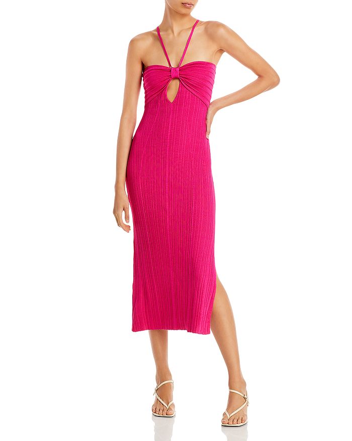 Cult Gaia Elfreda Ribbed Knit Midi Dress | Bloomingdale's