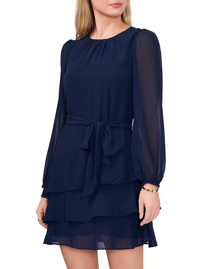 1.STATE Ruffled Tie Waist Dress | Bloomingdale's