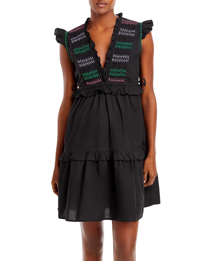 Banjanan Chandra Cotton Ruffled Smocked Dress | Bloomingdale's