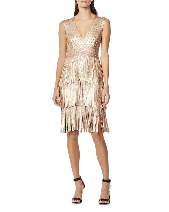 Herve Leger Fringe Dress