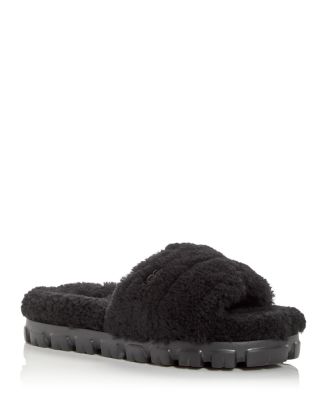 UGG® Women's Cozetta Curly Shearling Platform Slide Sandals ...