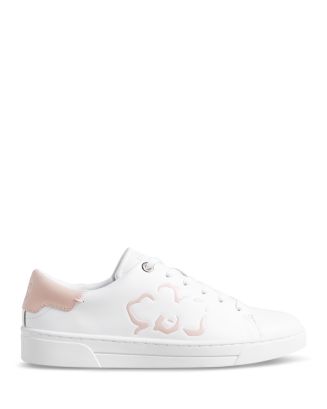 Ted Baker Women's Tarliah Magnolia Flower Trainer Sneakers | Bloomingdale's