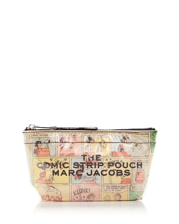 MARC JACOBS x Peanuts® The Comic Strip Pouch Large Cosmetics Bag ...