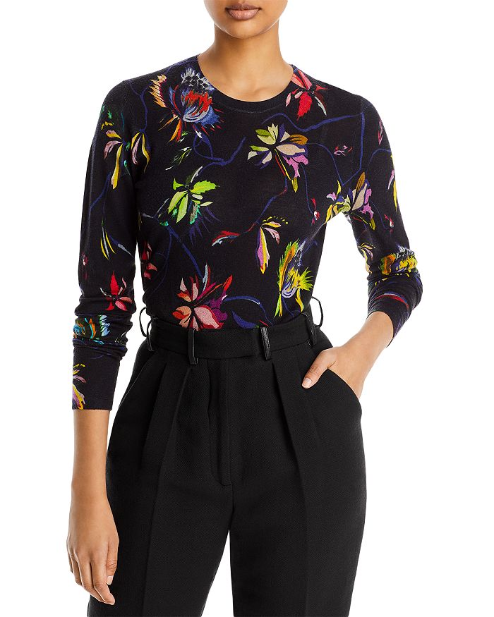 Jason Wu Collection Long Sleeve Printed Sweater | Bloomingdale's