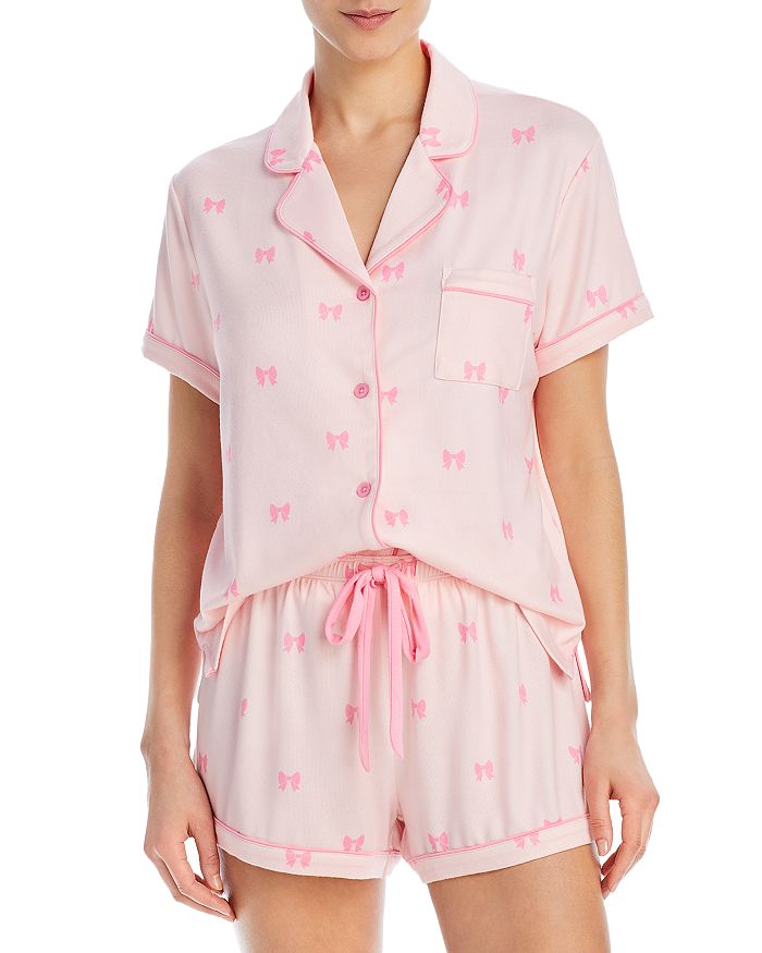 AQUA AQUA Bountiful Bow Pajama Set | Bloomingdale's