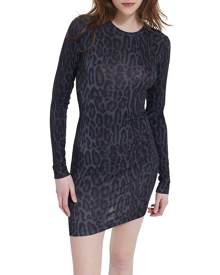 The Kooples Leopard Print Mini Dress | Bloomingdale's