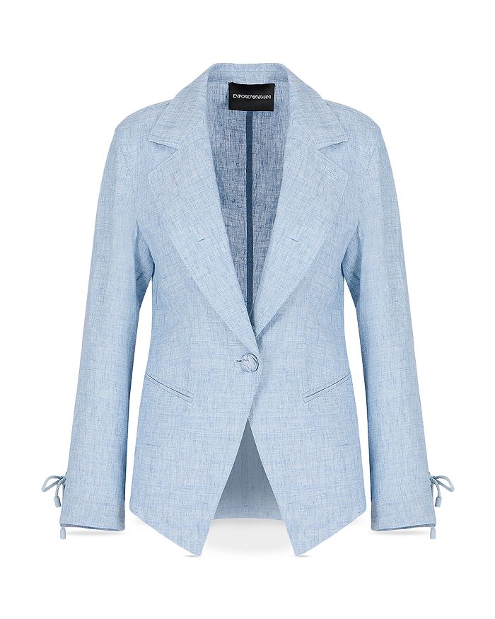 Emporio Armani Linen Tie Cuff Blazer | Bloomingdale's