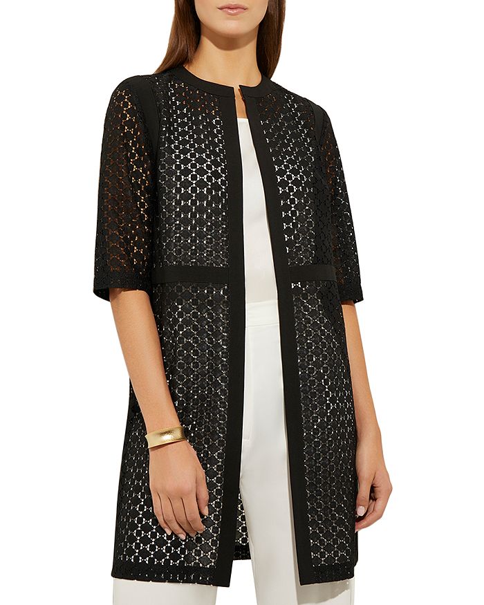 Misook Lace Long Jacket | Bloomingdale's