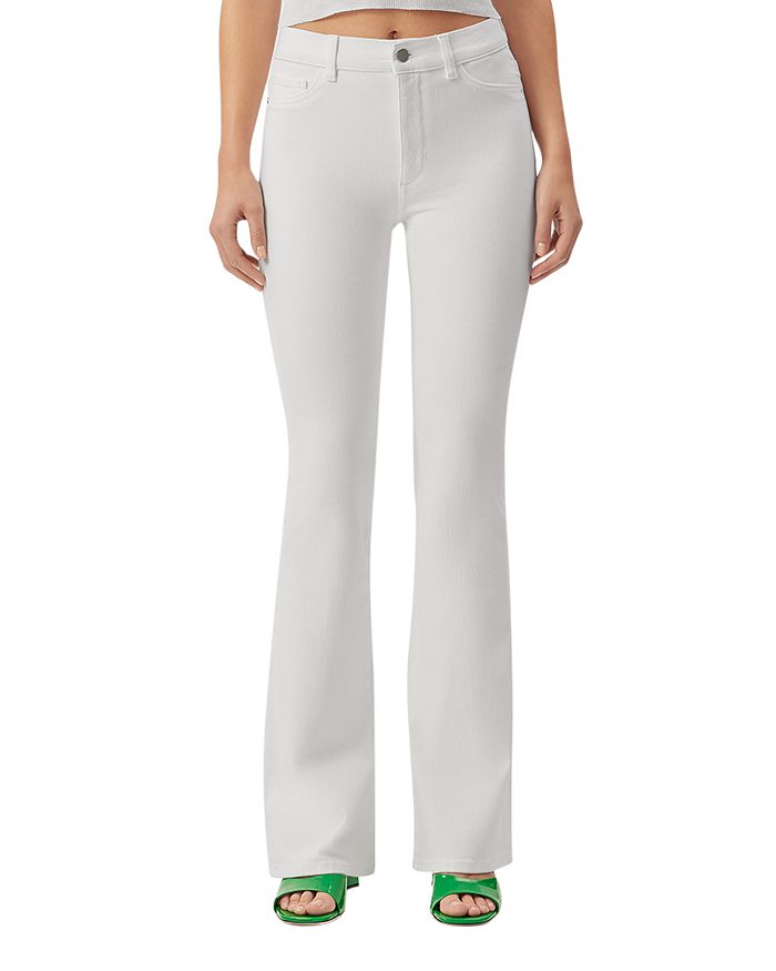 DL1961 Bridget High Rise Bootcut Jeans in Milk | Bloomingdale's