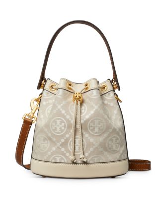 Click here for Tory Burch T Monogram Jacquard Bucket Bag prices