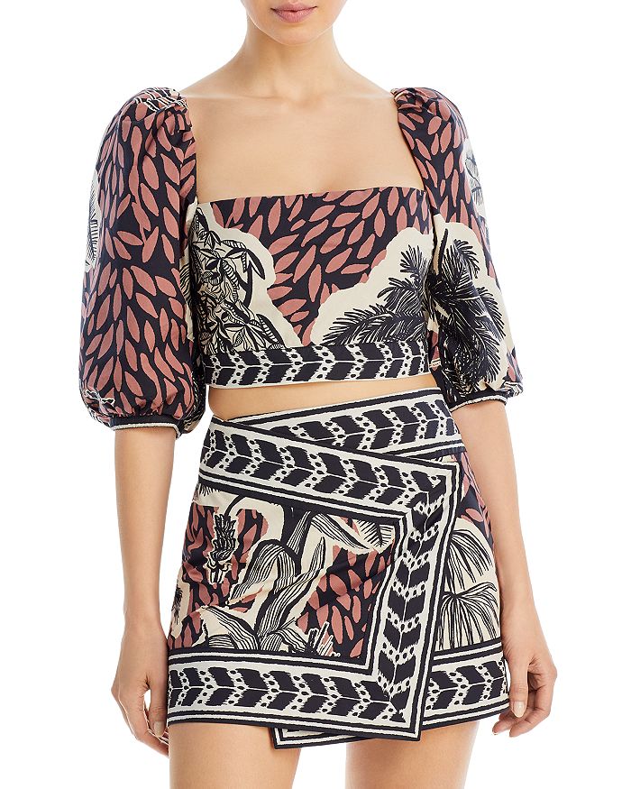 Johanna Ortiz Paraiso Natural Cotton Crop Top | Bloomingdale's