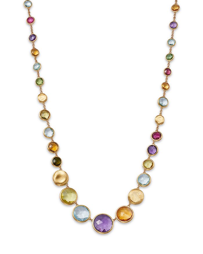 Marco Bicego 18K Gold Jaipur Color Mixed Gemstone Graduated Collar ...