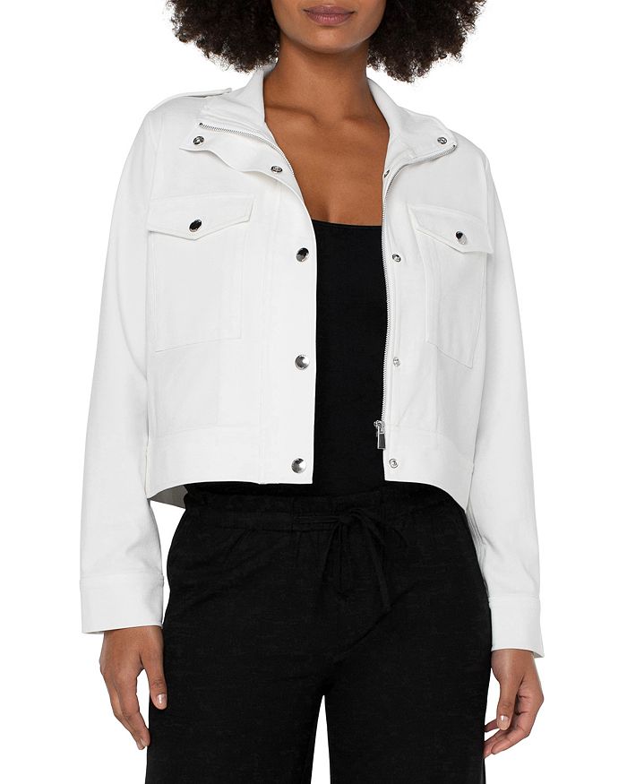 Liverpool Los Angeles Utility Cropped Jacket | Bloomingdale's