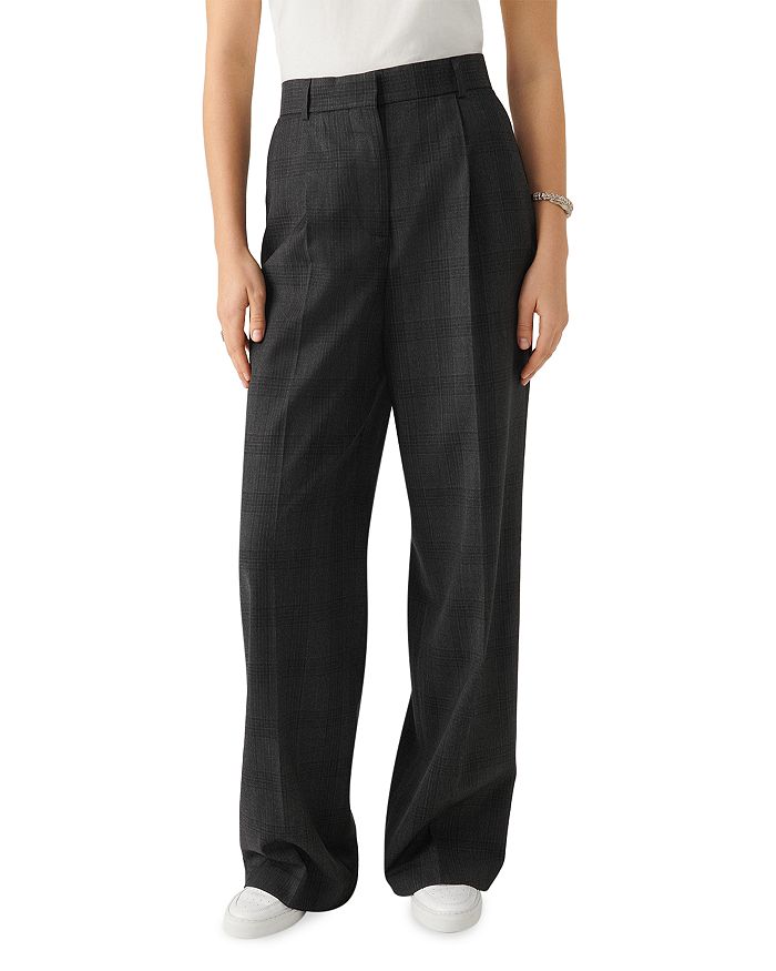 ba&sh Harry Wool Pleated Wide Leg Pants | Bloomingdale's