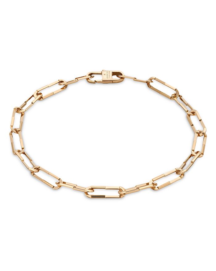 Gucci 18K Yellow Gold Link to Love Square Link Bracelet | Bloomingdale's