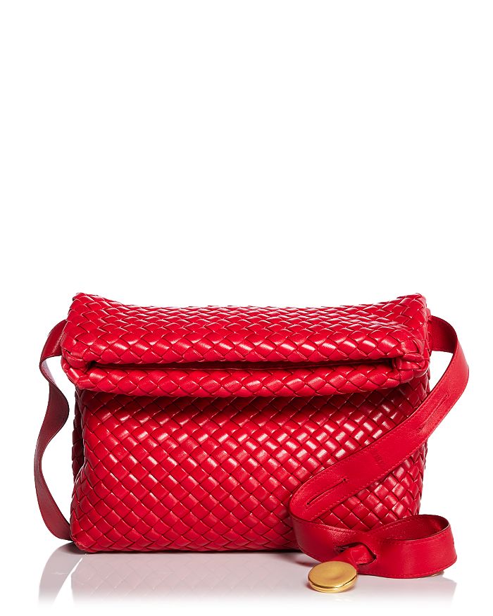 Bottega Veneta Flap Lock Leather Shoulder Bag | Bloomingdale's