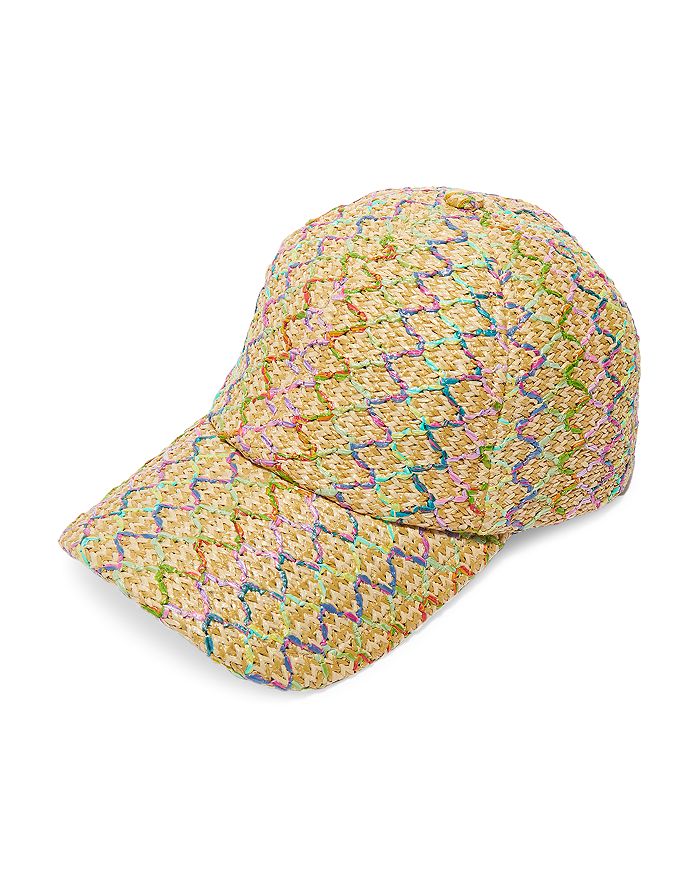 Lele Sadoughi Raffia Baseball Cap | Bloomingdale's