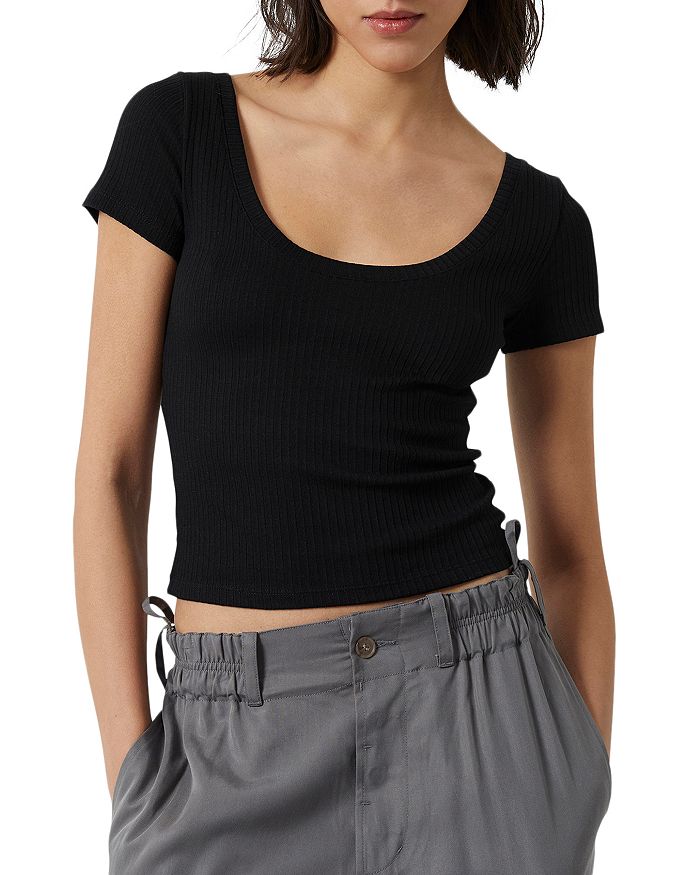 FRENCH CONNECTION Tommy Ribbed Tee | Bloomingdale's